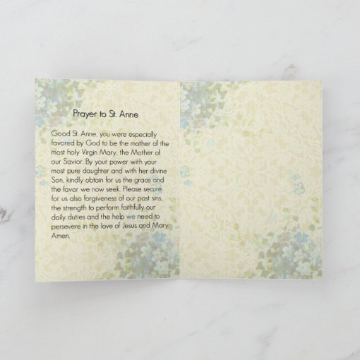 Catholic St. Anne Mother of Mary Note Card | Zazzle