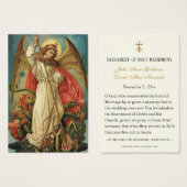 Catholic St. Michael Archangel Wedding Holy Card | Zazzle