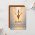 Catholic St. Michael the Archangel Prayer Card | Zazzle