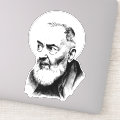 Catholic St. Padre Pio Capuchin Monk Sticker | Zazzle