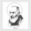 Catholic St. Padre Pio Capuchin Monk Sticker | Zazzle
