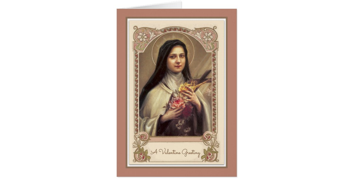 Catholic St. Therese Valentines Day | Zazzle
