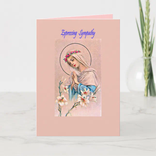Catholic sympathy card | Zazzle