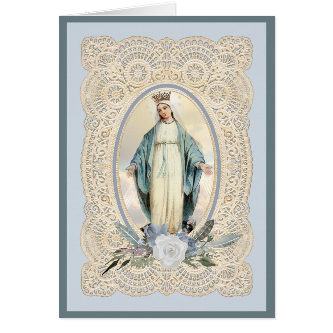 Catholic Virgin Mary Religious Poem Roses | Zazzle