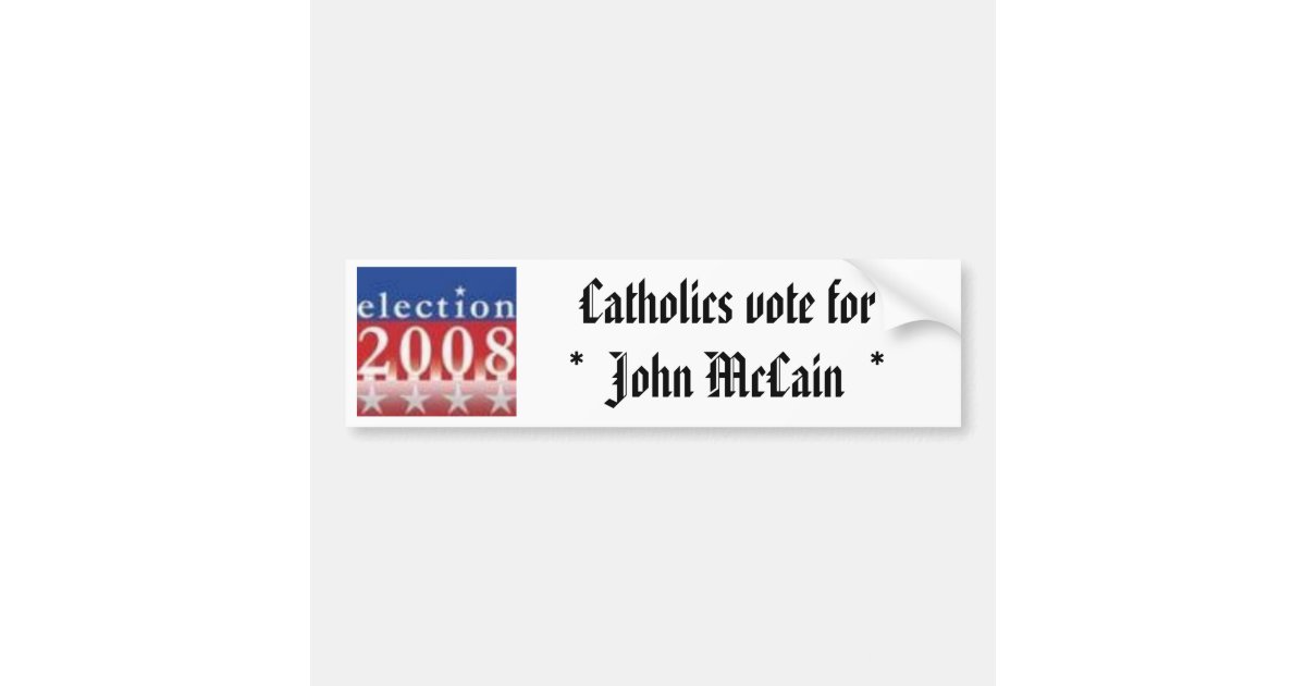 Catholic Vote1 Bumper Sticker | Zazzle