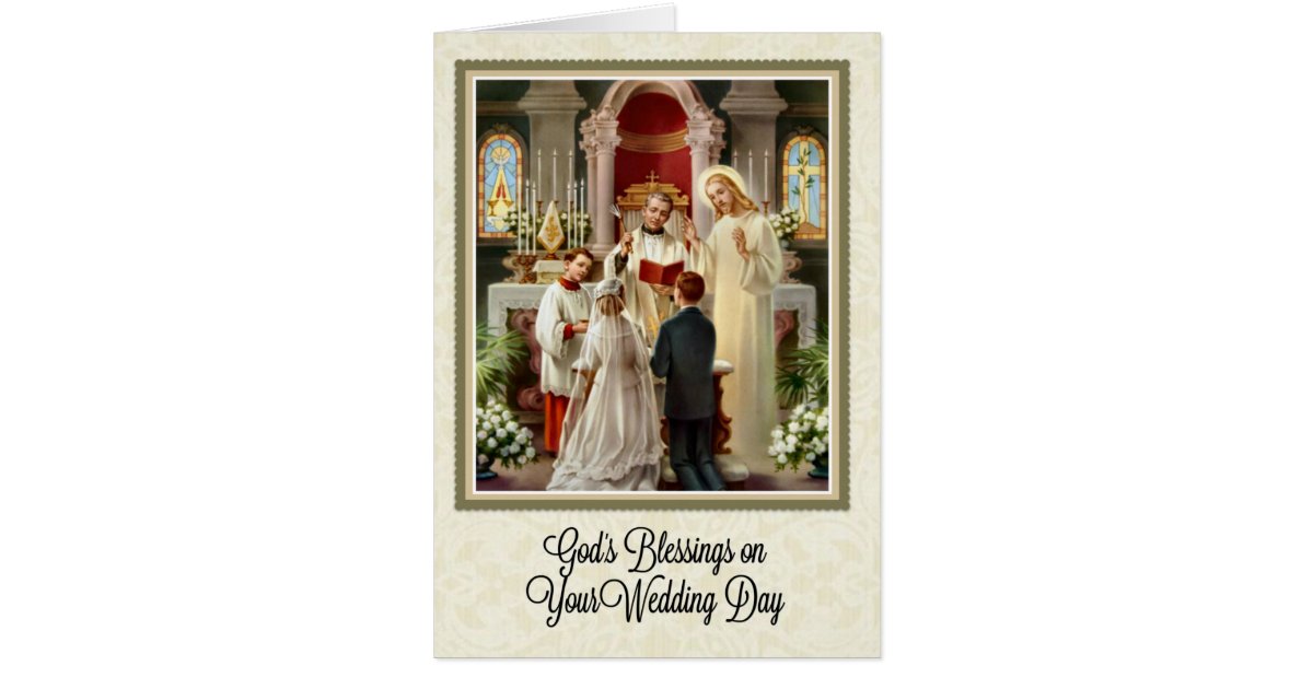 Catholic Wedding Card w/scripture verse | Zazzle.com