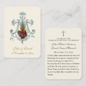Catholic Wedding Elegant Favor Holy Card | Zazzle