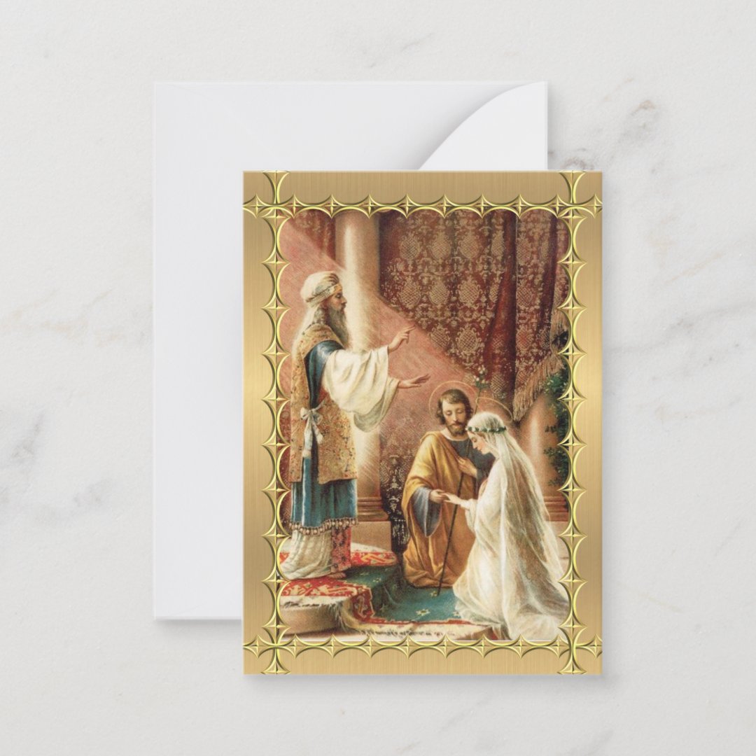 Catholic Wedding Favor Holy Card Bride Groom | Zazzle