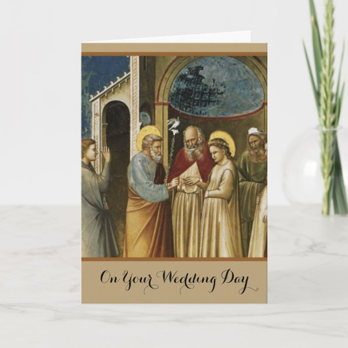 Catholic Wedding Marriage Engagement Bride Groom Card | Zazzle.com
