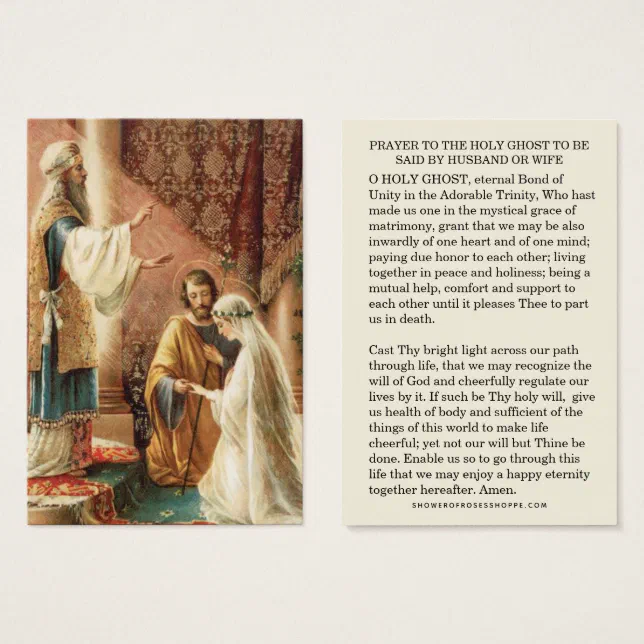Catholic Wedding Prayer for Husband & Wife | Zazzle