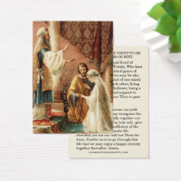 Catholic Wedding Prayer for Husband & Wife | Zazzle