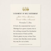 Catholic Wedding Scripture Prayer Card | Zazzle