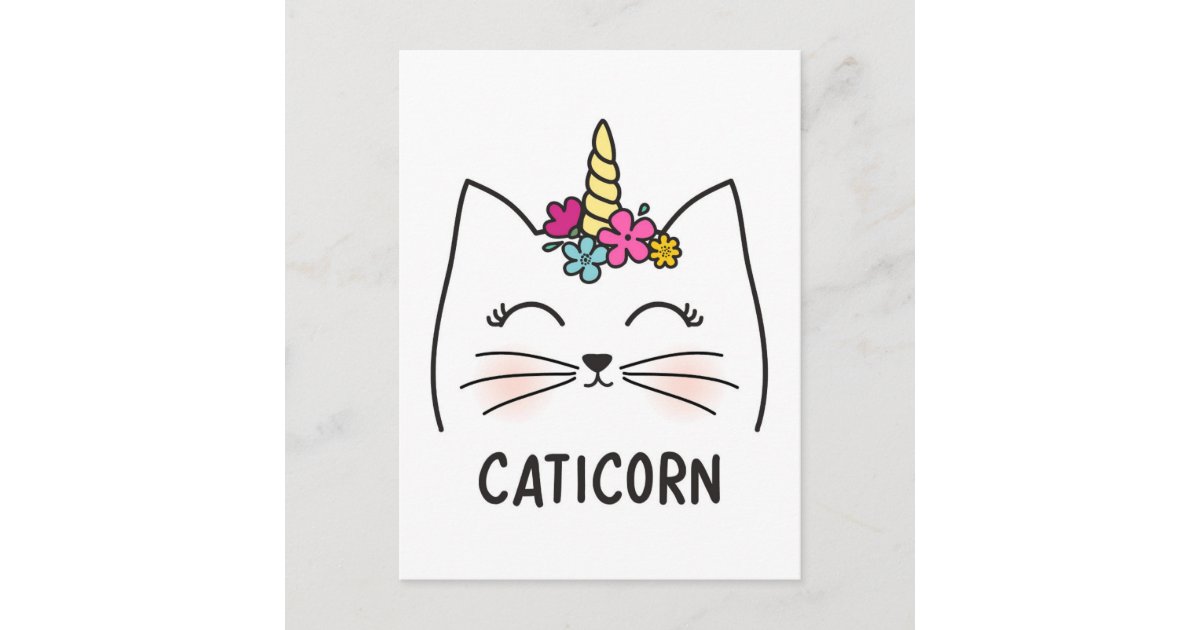 Caticorn Postcard | Zazzle