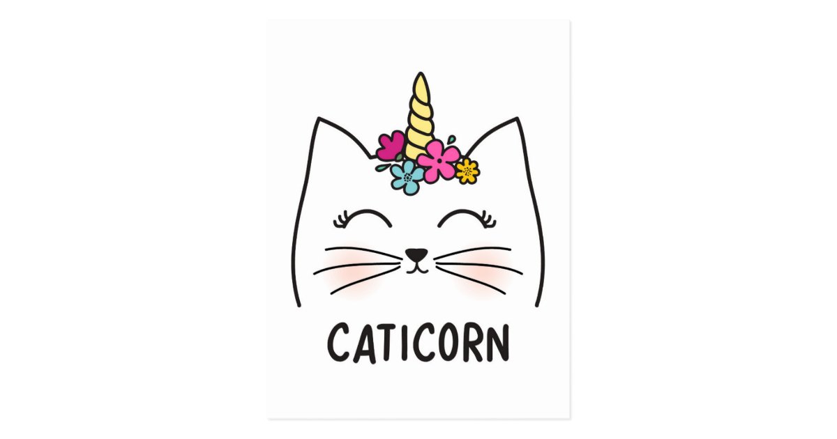 Caticorn Postcard | Zazzle.com