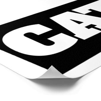 Cats against cat calls poster | Zazzle