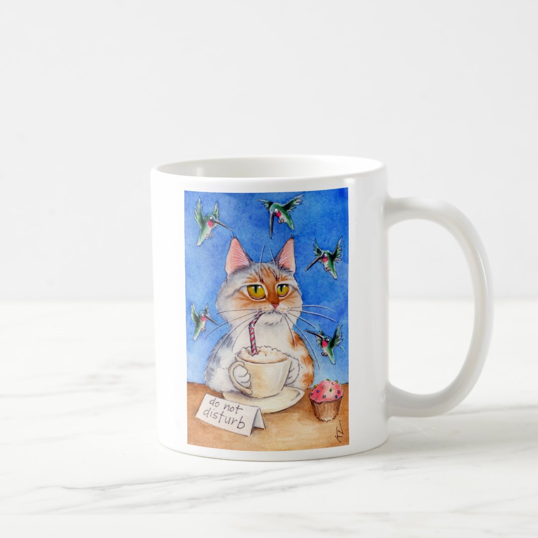 Cat's coffee break mug | Zazzle
