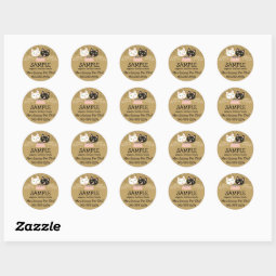 cats homemade pet food chef package stickers | Zazzle