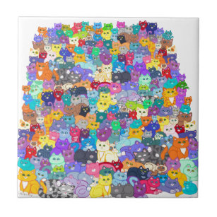 Cat Decorative Ceramic Tiles | Zazzle