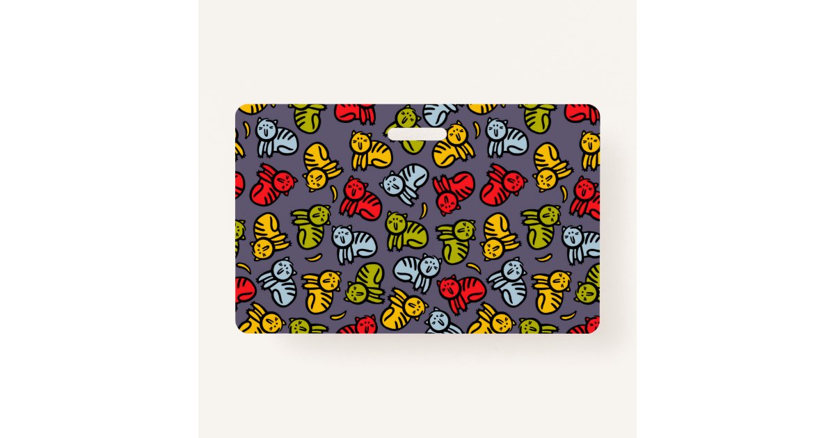 Cats plus bananas badge | Zazzle