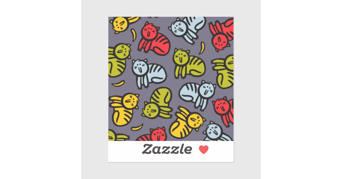 Cats plus bananas sticker | Zazzle