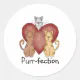 Cats Purr-fection Classic Round Sticker | Zazzle