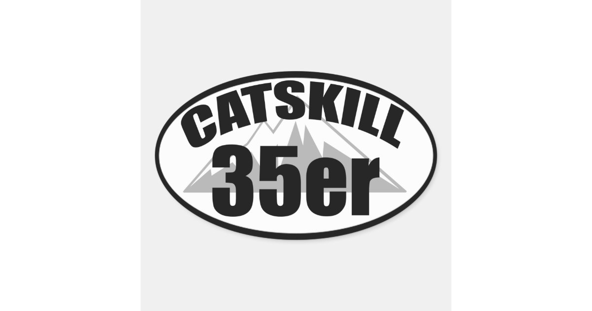 Catskill 35er oval sticker | Zazzle