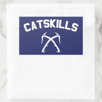 Catskills Ice Climbing Rectangular Sticker | Zazzle