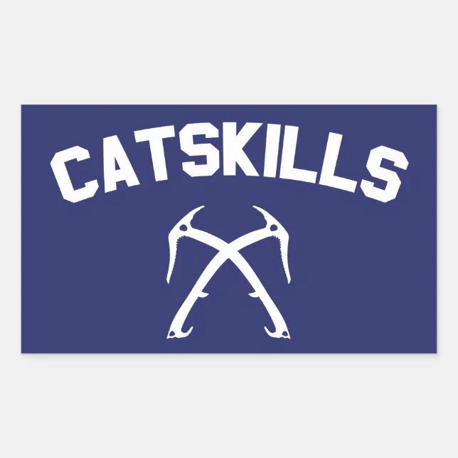 Catskills Ice Climbing Rectangular Sticker | Zazzle