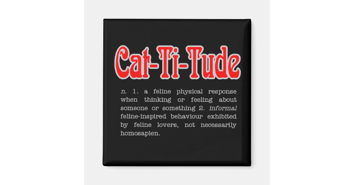 CaTTitude Magnet | Zazzle