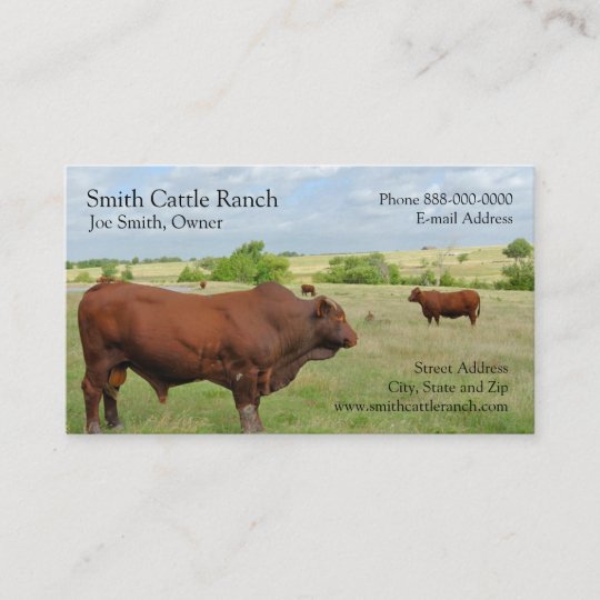 Cattle Dairy Farmer Business Card | Zazzle.com