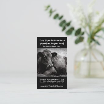 Cattle Ranch or Farm Beef Business Business Card | Zazzle