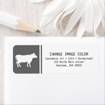 Cattle - Return Address Label | Zazzle