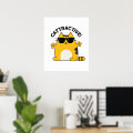 Cattractive Funny Attractive Cat Pun Poster | Zazzle