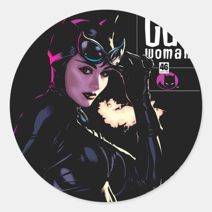 Catwoman Classic Round Sticker | Zazzle.com