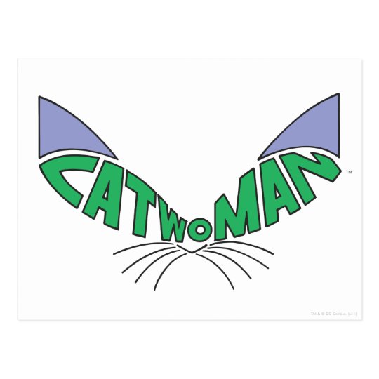 Catwoman Logo Green Postcard | Zazzle.com