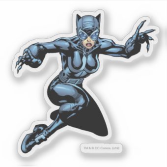 Catwoman with Claws Sticker | Zazzle