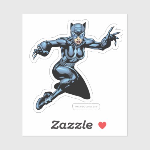 Catwoman with Claws Sticker | Zazzle