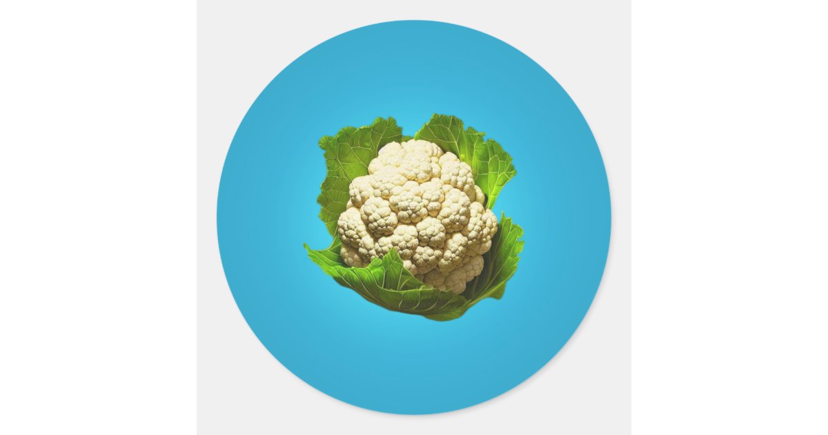 Cauliflower Classic Round Sticker | Zazzle