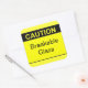Caution Breakable Glass Square Stickers | Zazzle