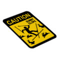 CAUTION: Bunny Slope - Humorous Ski Warning Sign Magnet | Zazzle