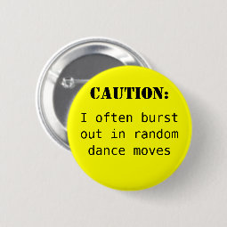 Caution: Button | Zazzle