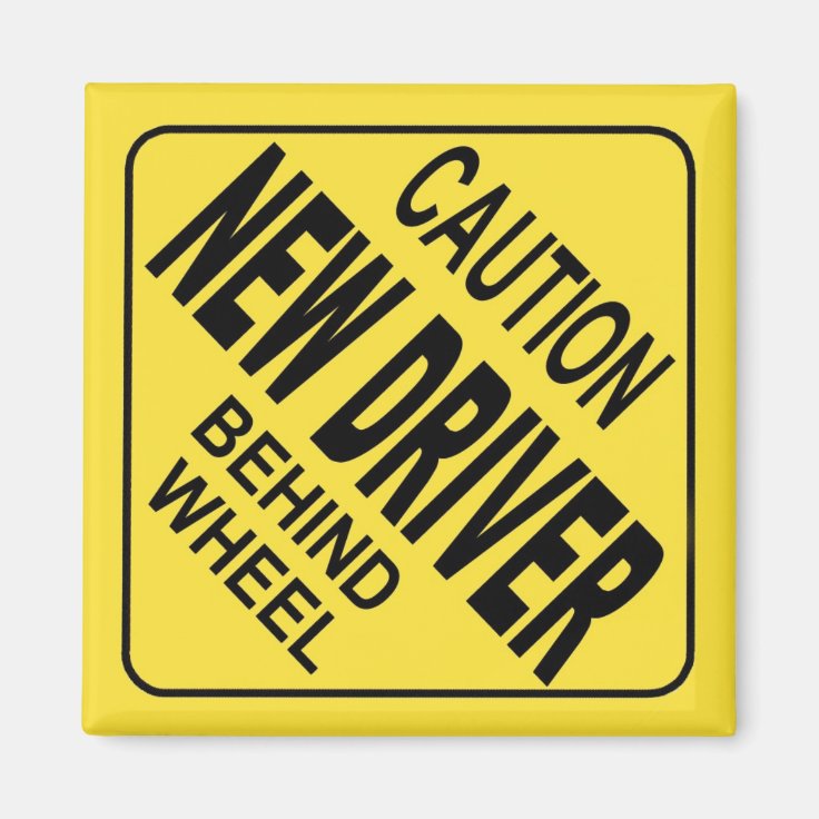 caution car magnet | Zazzle