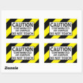 CAUTION CONTAMINATED AIR SAMPLES STICKER | Zazzle