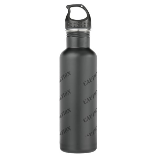 CAUTION DIP SPIT - maybe, maybe not Stainless Steel Water Bottle | Zazzle