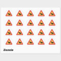 Caution Elks, Traffic Sign, Sweden Classic Round Sticker | Zazzle