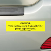 Caution, Frequent Stops Bumper Sticker | Zazzle