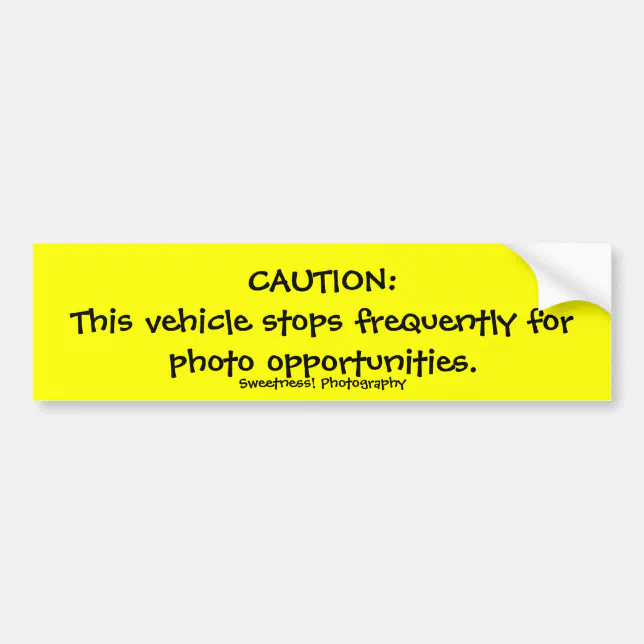 Caution, Frequent Stops Bumper Sticker | Zazzle