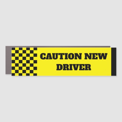 CAUTION NEW DRIVER Car Magnet | Zazzle