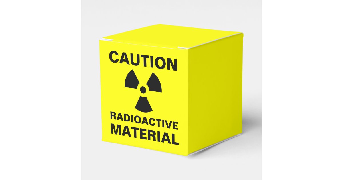 Caution Radioactive Material Hazard Halloween Prop Favor Boxes | Zazzle