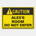 Caution Room Sign | Zazzle